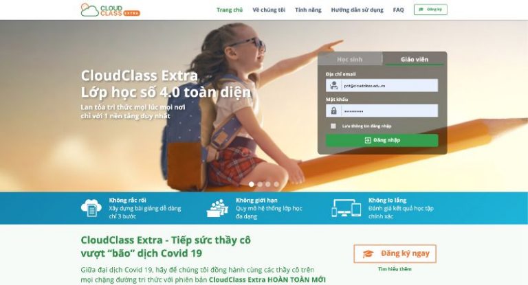 Giới thiệu công cụ để dạy học trực tuyến tốt nhất CloudClass