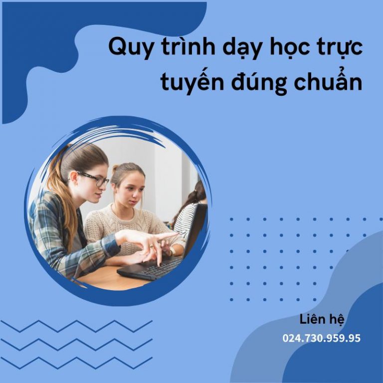 Quy trình dạy học trực tuyến đúng chuẩn hiện nay
